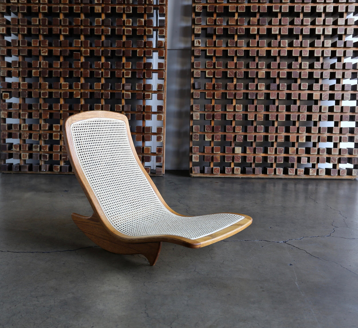 = SOLD = Steven Rieman Handcrafted Low Rocker, 1976 – Archive 20th Century