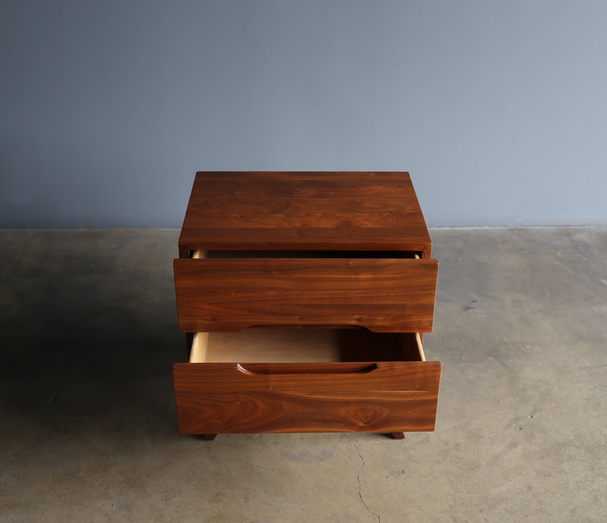 = SOLD = Sculptural Solid Walnut Nightstands, circa 1960 – Archive 20th ...