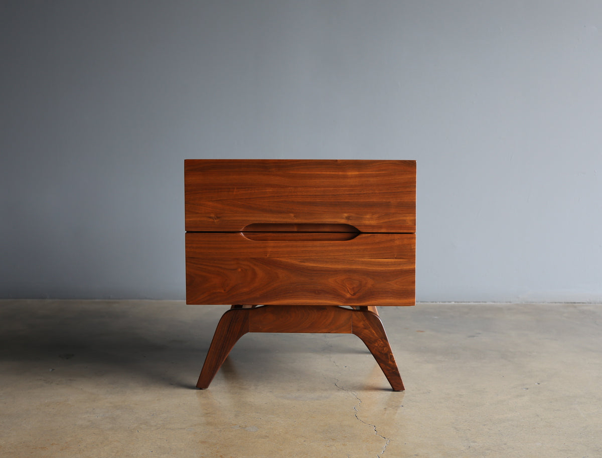 = SOLD = Sculptural Solid Walnut Nightstands, circa 1960 – Archive 20th ...