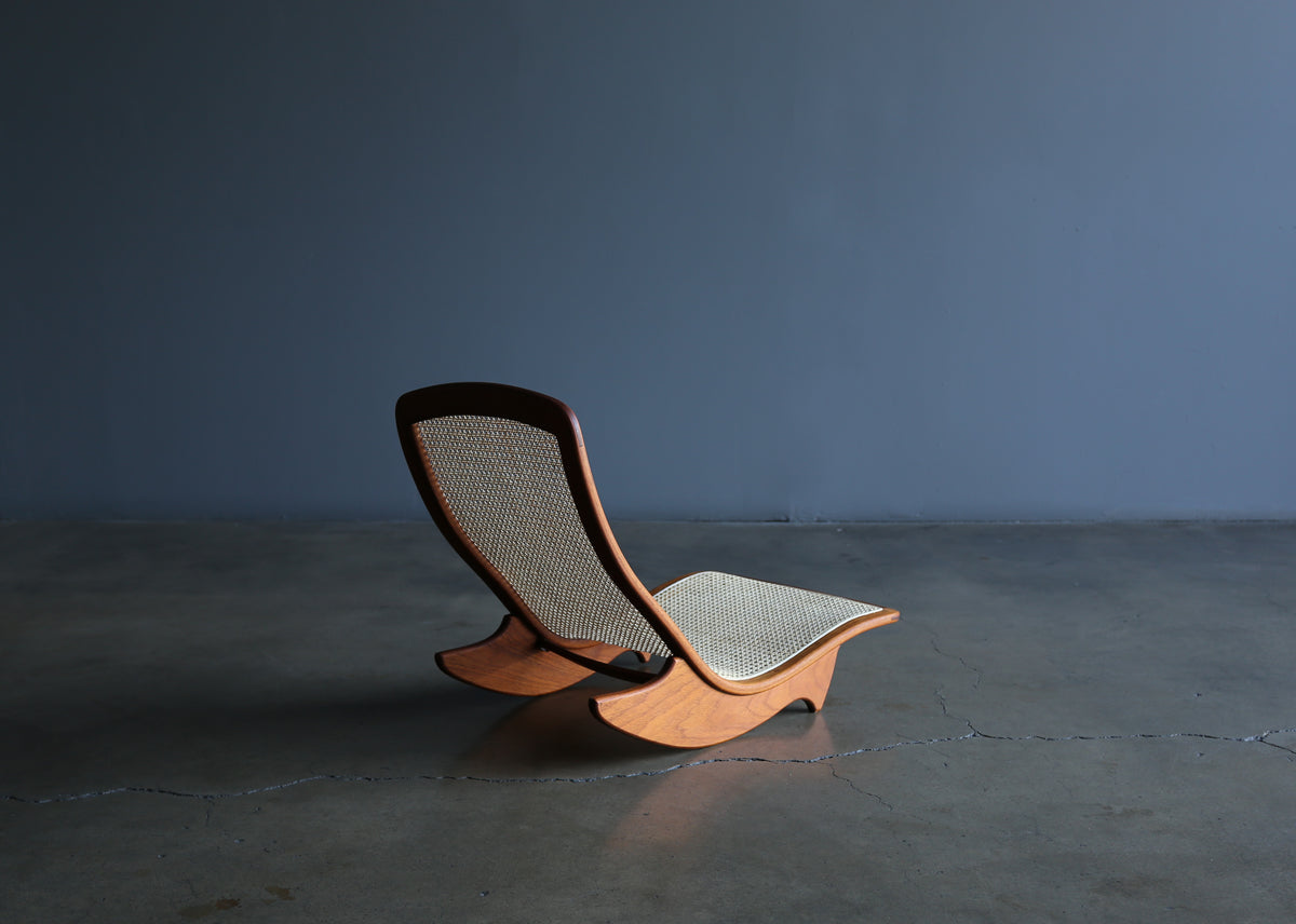 = SOLD = Steven Rieman Handcrafted Low Rocker, 1976 – Archive 20th Century