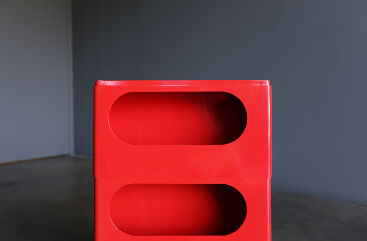 = SOLD = Joe Colombo Red Boby 3 Portable Storage System for Bieffeplas ...