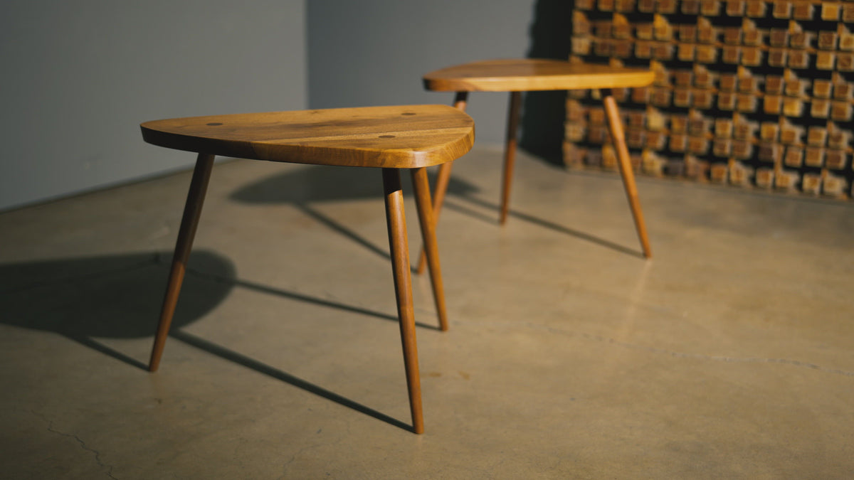 = SOLD = George Nakashima Handcrafted "Wohl" Occasional Tables, 1954 ...